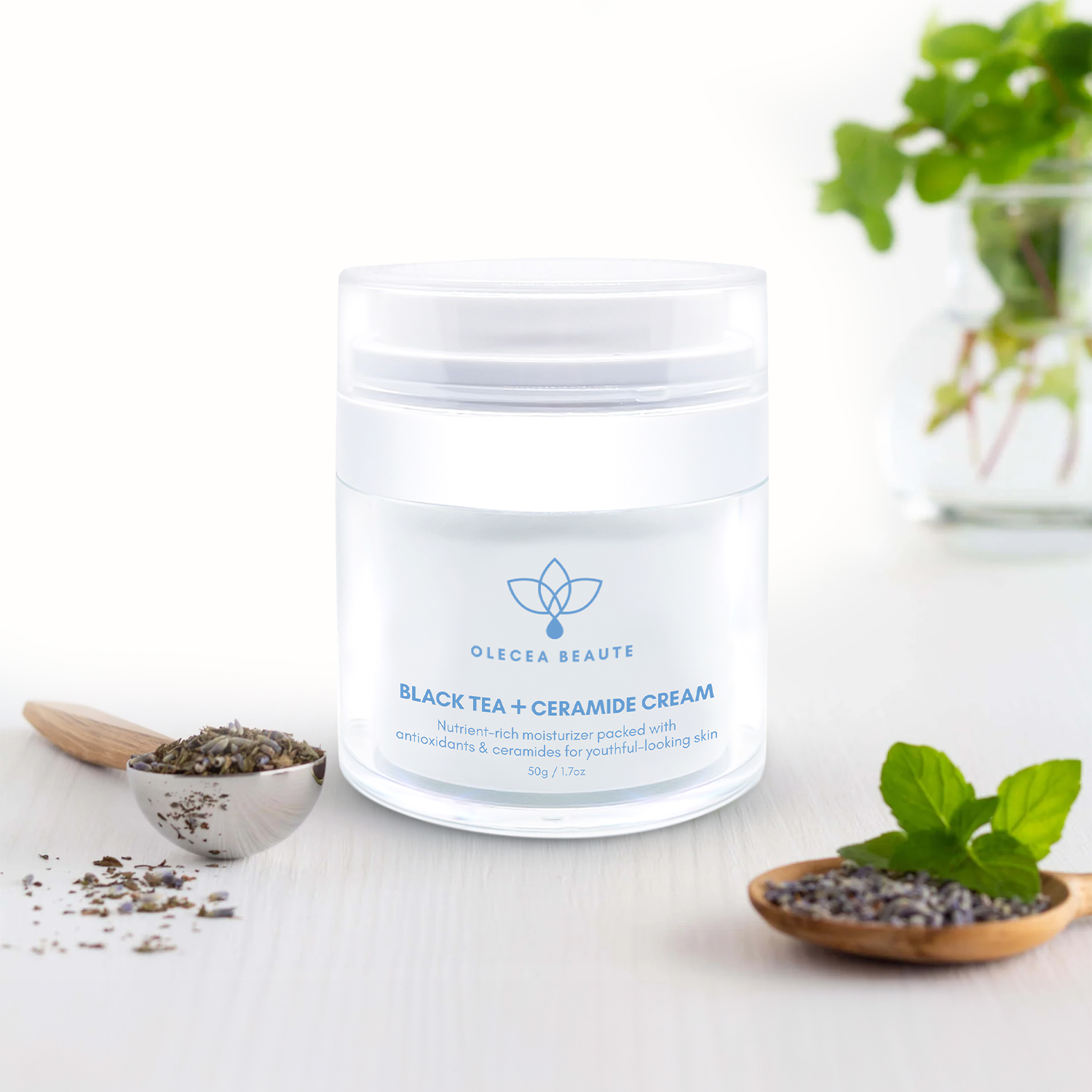 Black Tea + Ceramide Cream - Olecea Pro